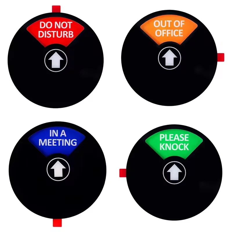 Do Not Disturb In A Meeting Out Of Office Please Knock Sign 4 Options ...