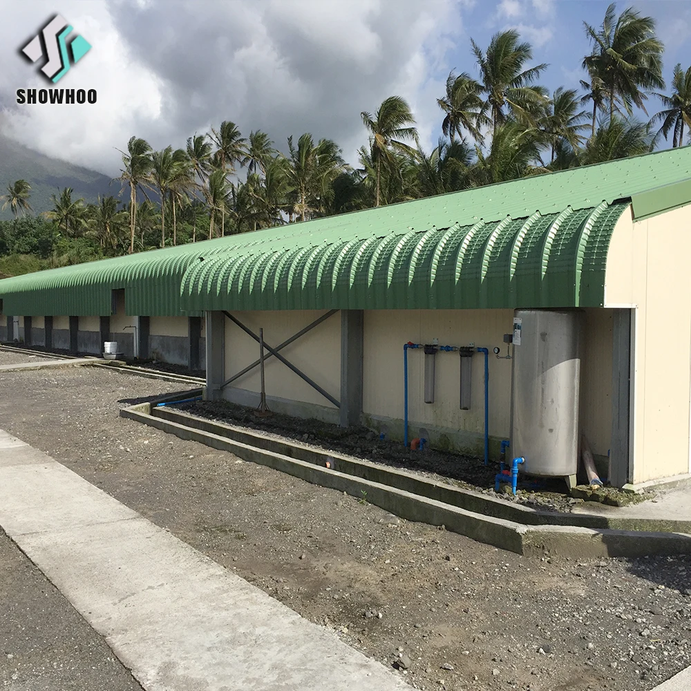 Prefab Environmental Control Poultry Farm Steel Structure