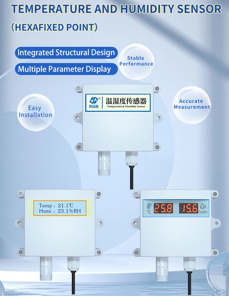 Osa Waterproof Industrial Smart Iot Wifi Rs485 4-20ma Air Temperature ...