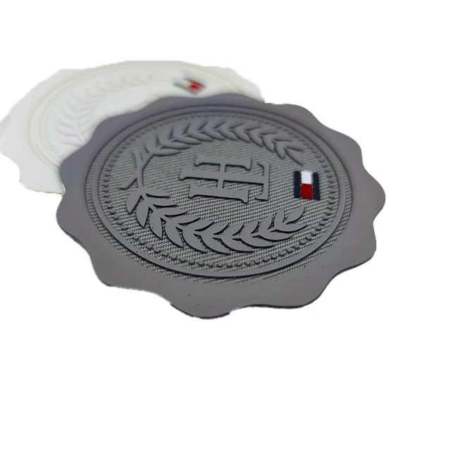 Wholesale Custom Rubber Patches for Sewing T-shirt Neck Label Clothing ...