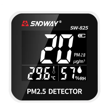 Sndway Sw - 825 Mini Air Quality Monitor Portable Pm2.5 Indoor Detector - Buy Pm2.5 Air Detector ...