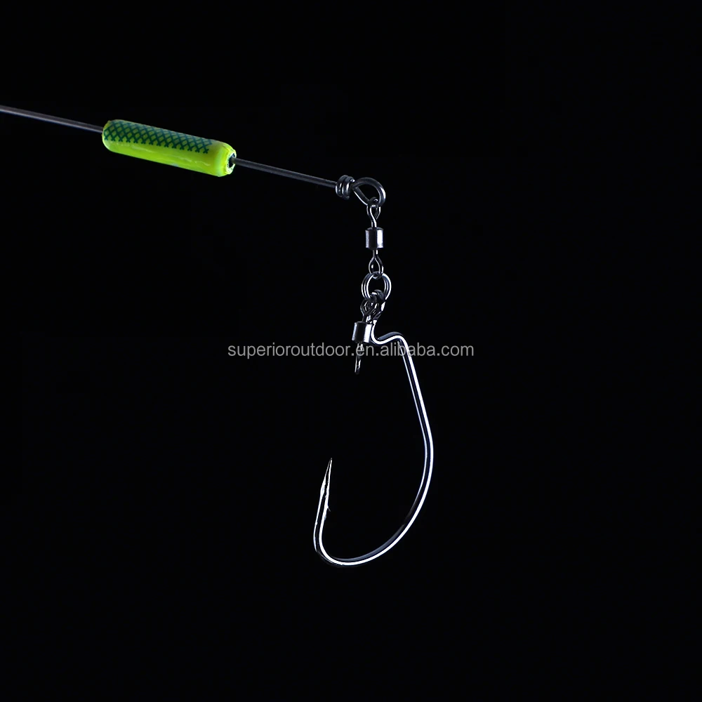 SUPERIORFISHING Fishing Rig Kit Attached Sinkers Weight Rolling Swivels ...