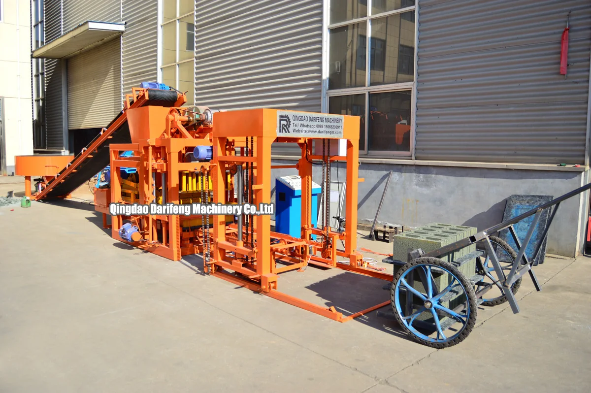 QT4-25 Hollow Block Machine - Automatic 6inches 8inches Blocks