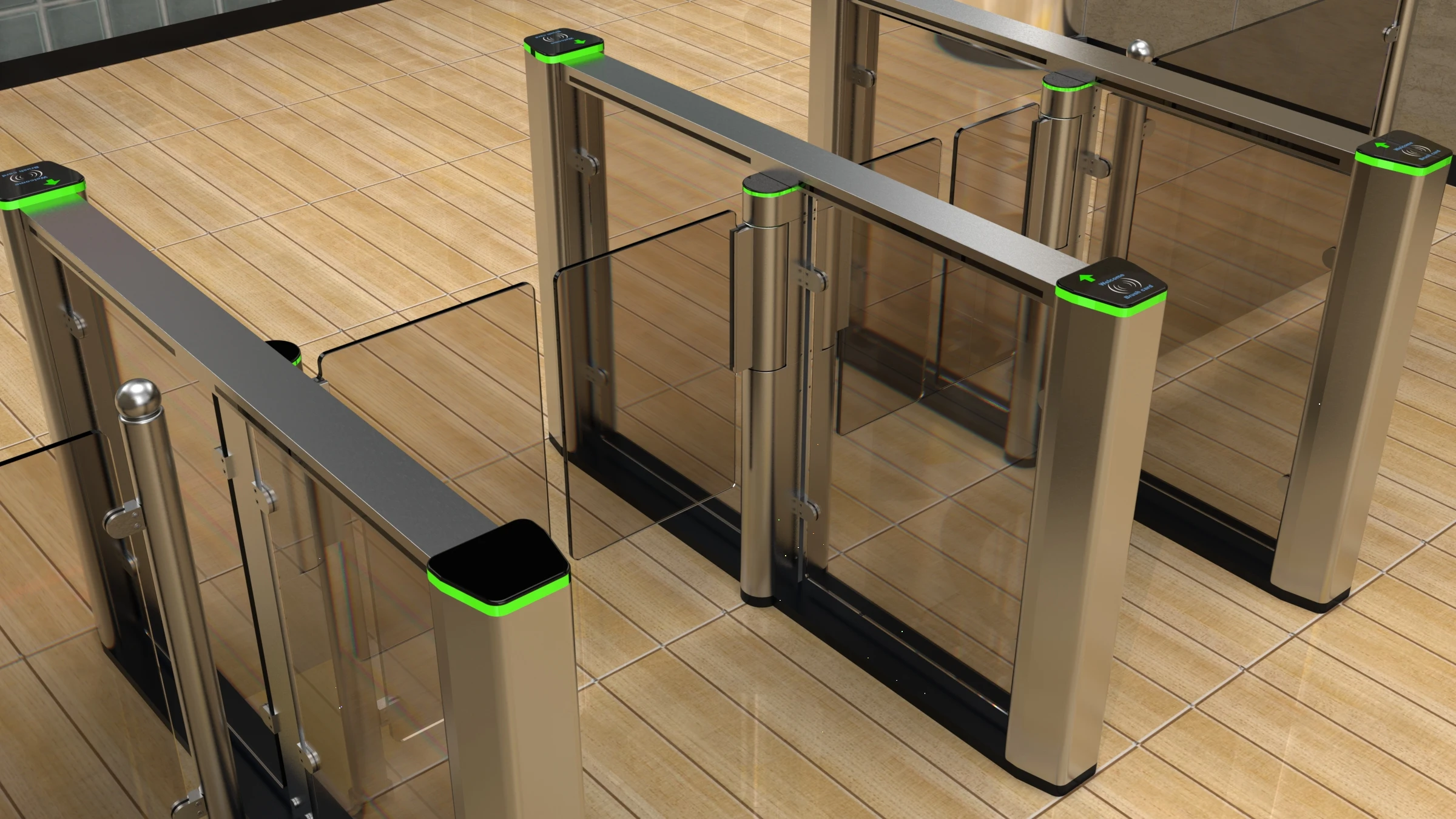Fast Entry Biometric Access Turnstile Gate with ID Recognition Smart ...