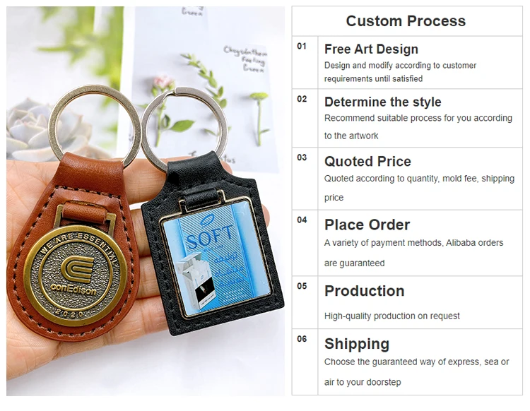 Shop Our Custom Wholesale Leather Keychains - Durable & Stylish