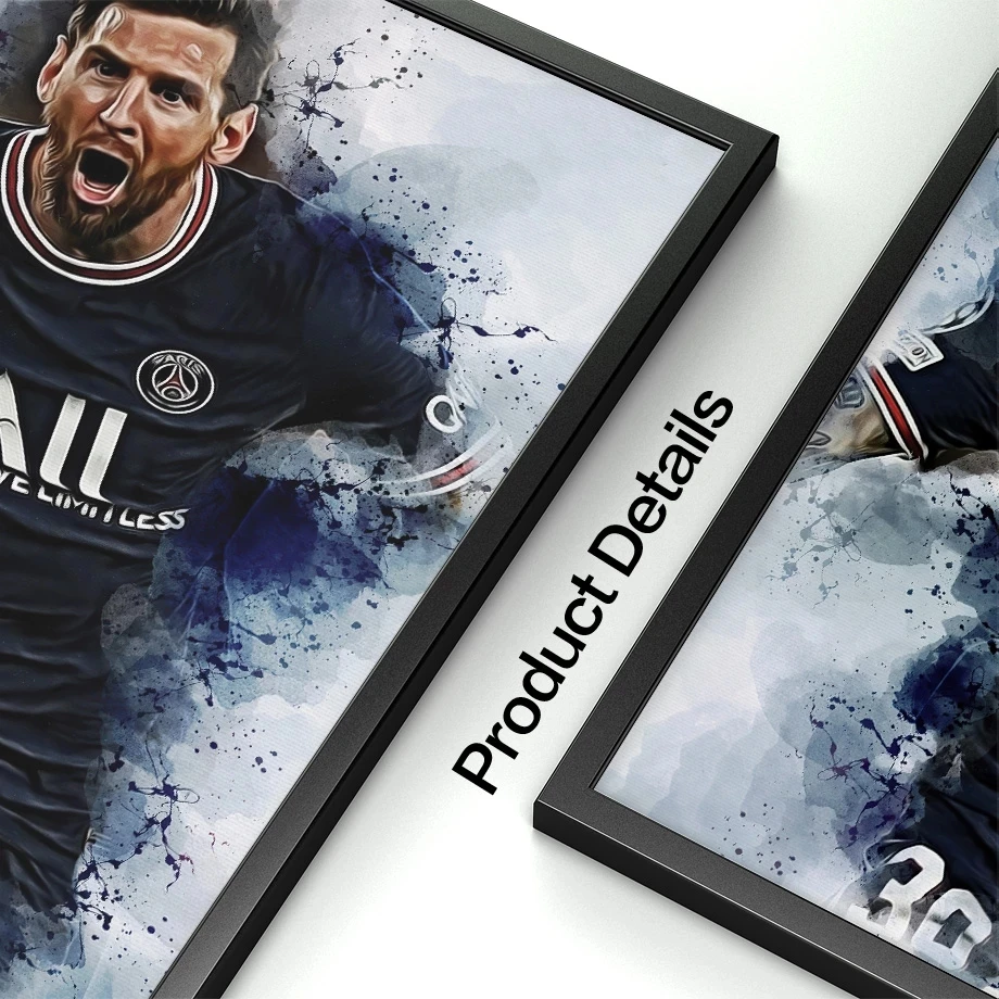 European Football Star Best Player Wall Art Prints Sport Posters Canvas ...