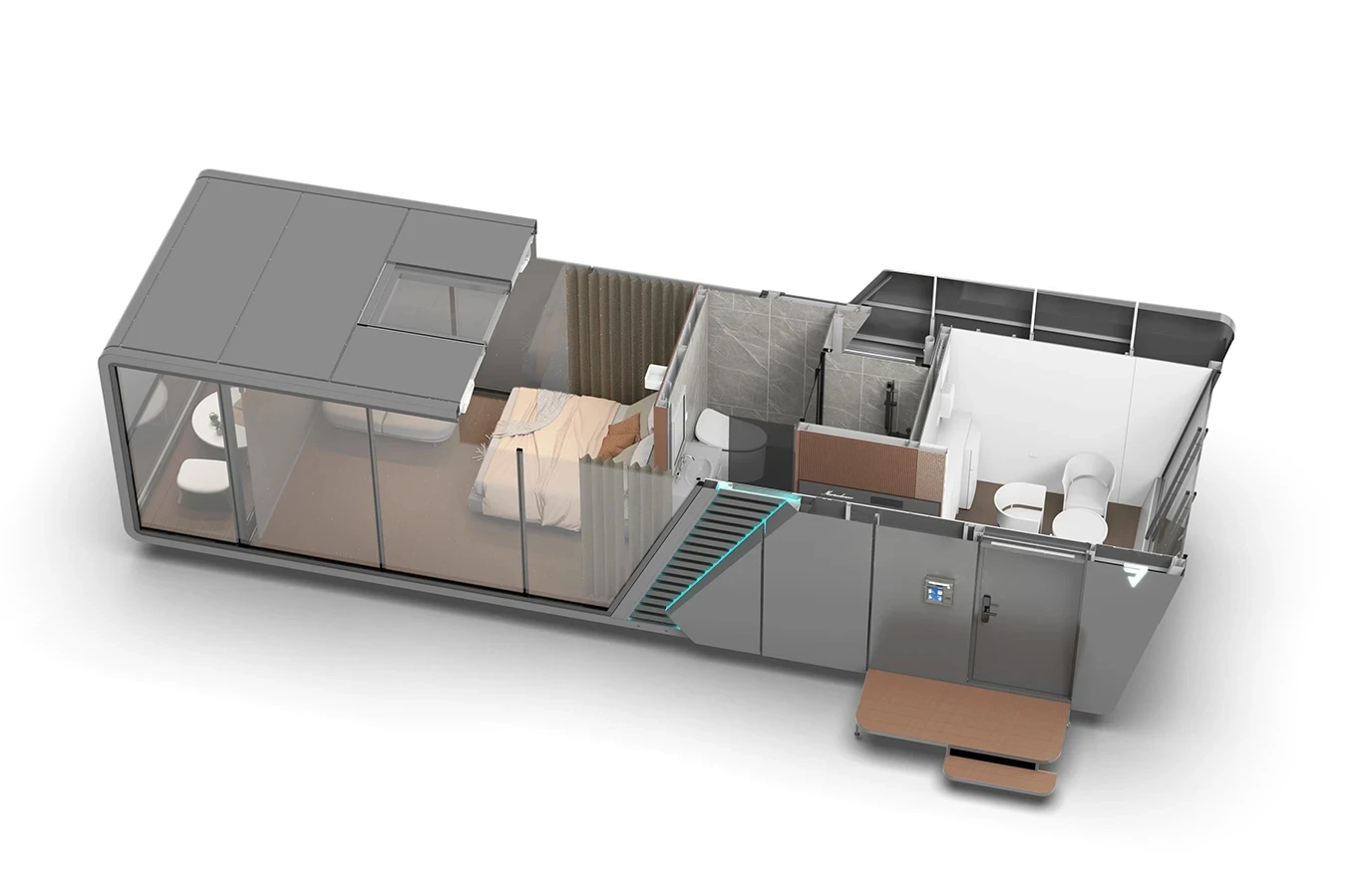 Prefab House Modern Capsule Tiny House Hotel Container Home Sleep Pod ...