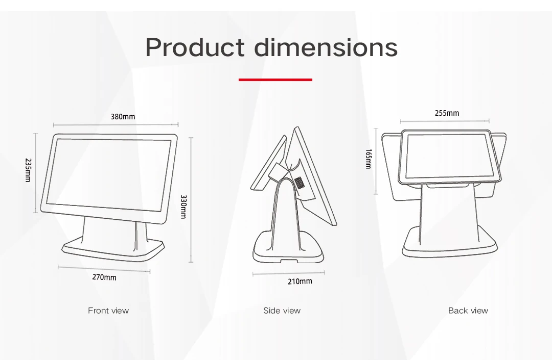 Cheap Price POS Terminal Computer with Touch Screen Monitor