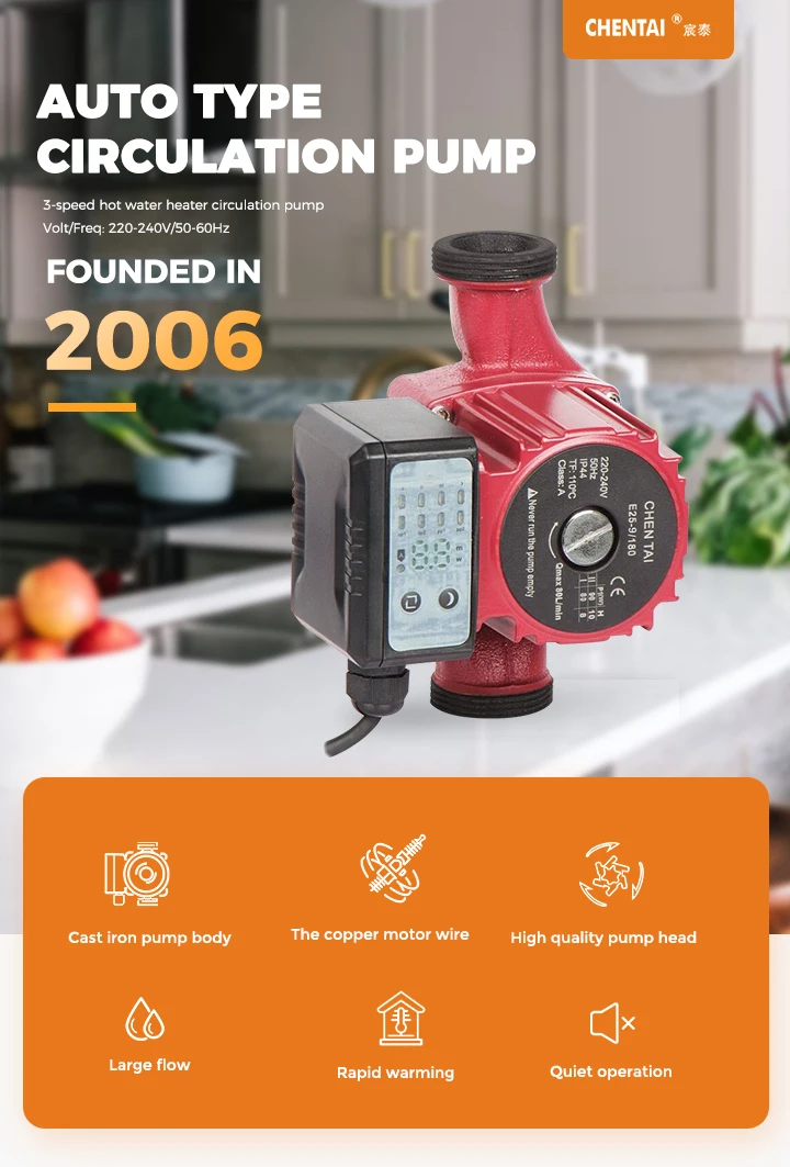 New Design 220 Volt Hot Water Pump Circulating Pump for Heating System ...