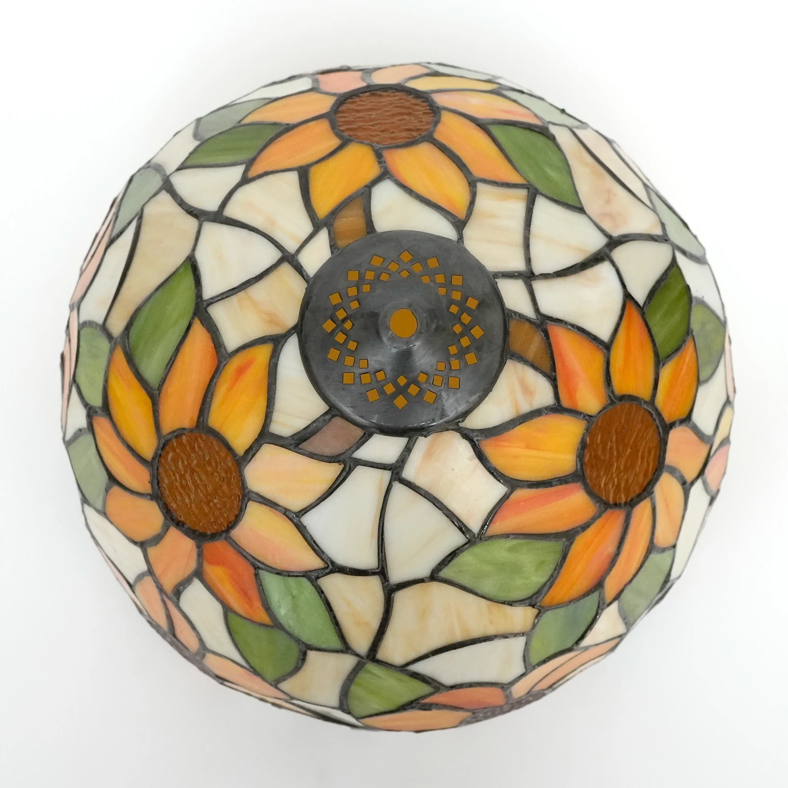 Sunflower Stained Glass Lamp Shade Replacement Only 12Inch Tiffany ...