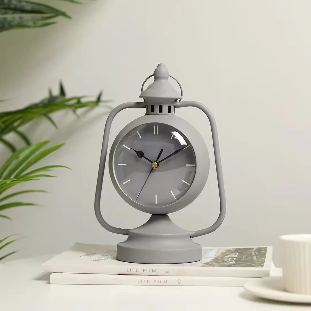 Unique Metal Digital Analog Clocks Freestanding Desk Table Clocks ...