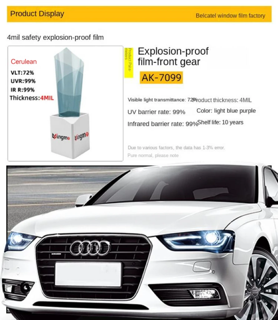 Explosion Proof Membran Car Solar Film - Buy Windows Glass Film Solar ...