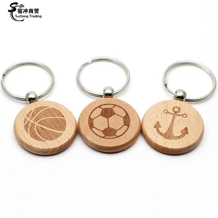Custom Beech Timber Wood Keychain Sublimation Wooden Key Chains Blanks ...