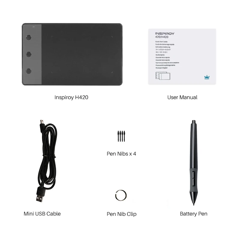 Huion H420 Digital Pen Tablet - Professional Art & Signature Pad