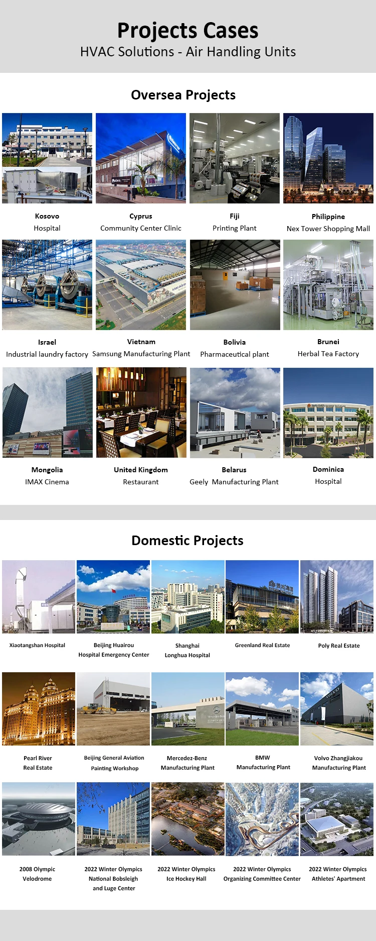 Fresh Air Handling Unit Fahu With Dx Cooling Coil 10ton For Factory ...