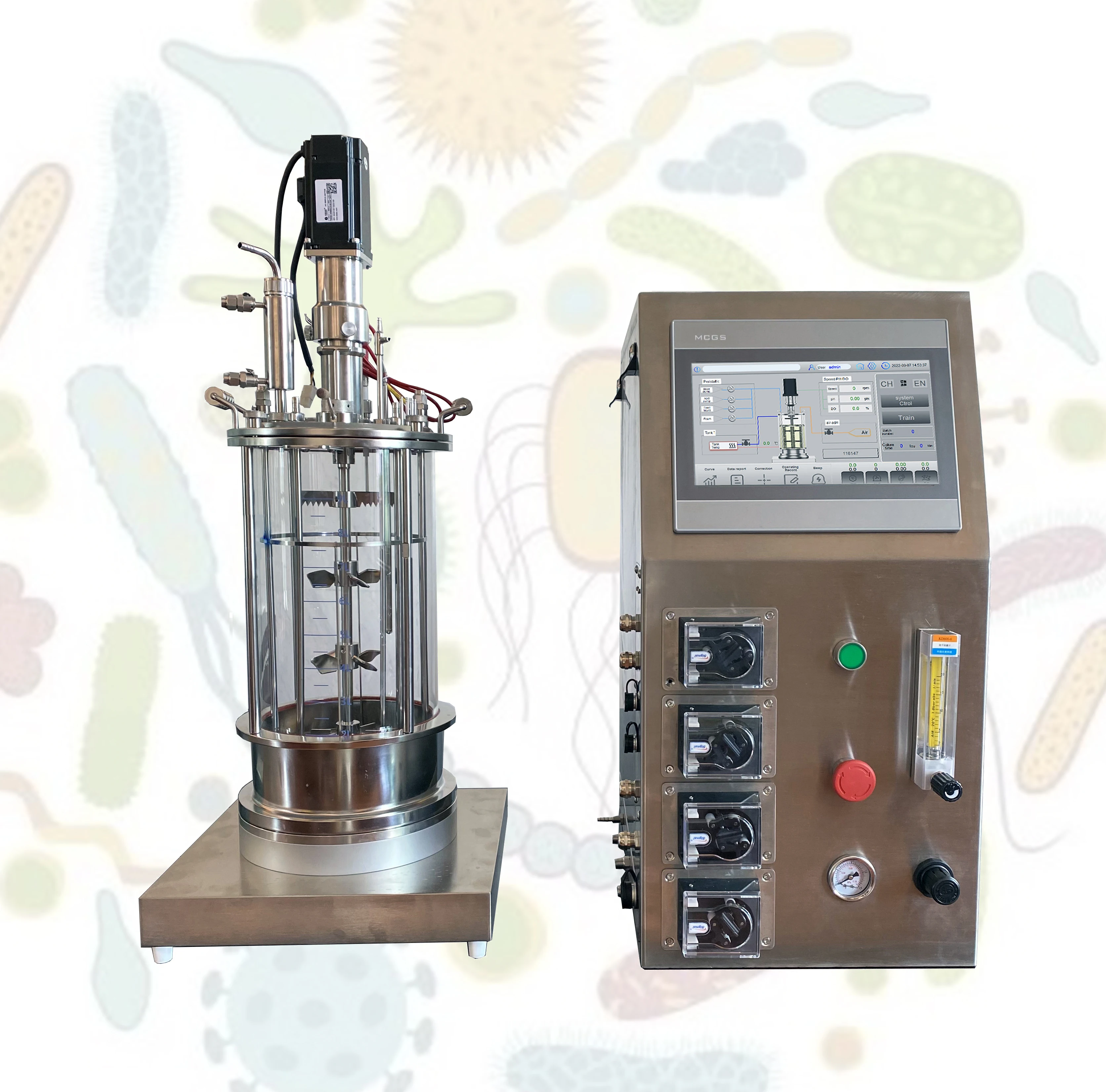 Ruiyuan Bioreactor, Laboratory fermentor bio fermenter isobaric ...