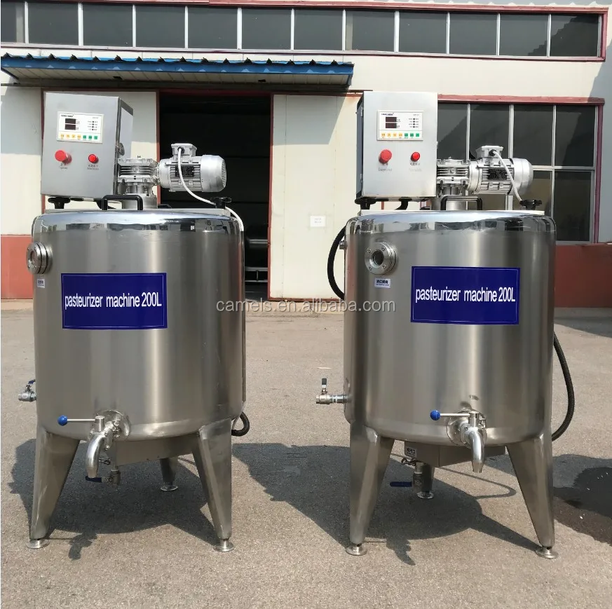 100l Milk Pasteurization Machine Milk Cooling Tank And Pasteurizer ...