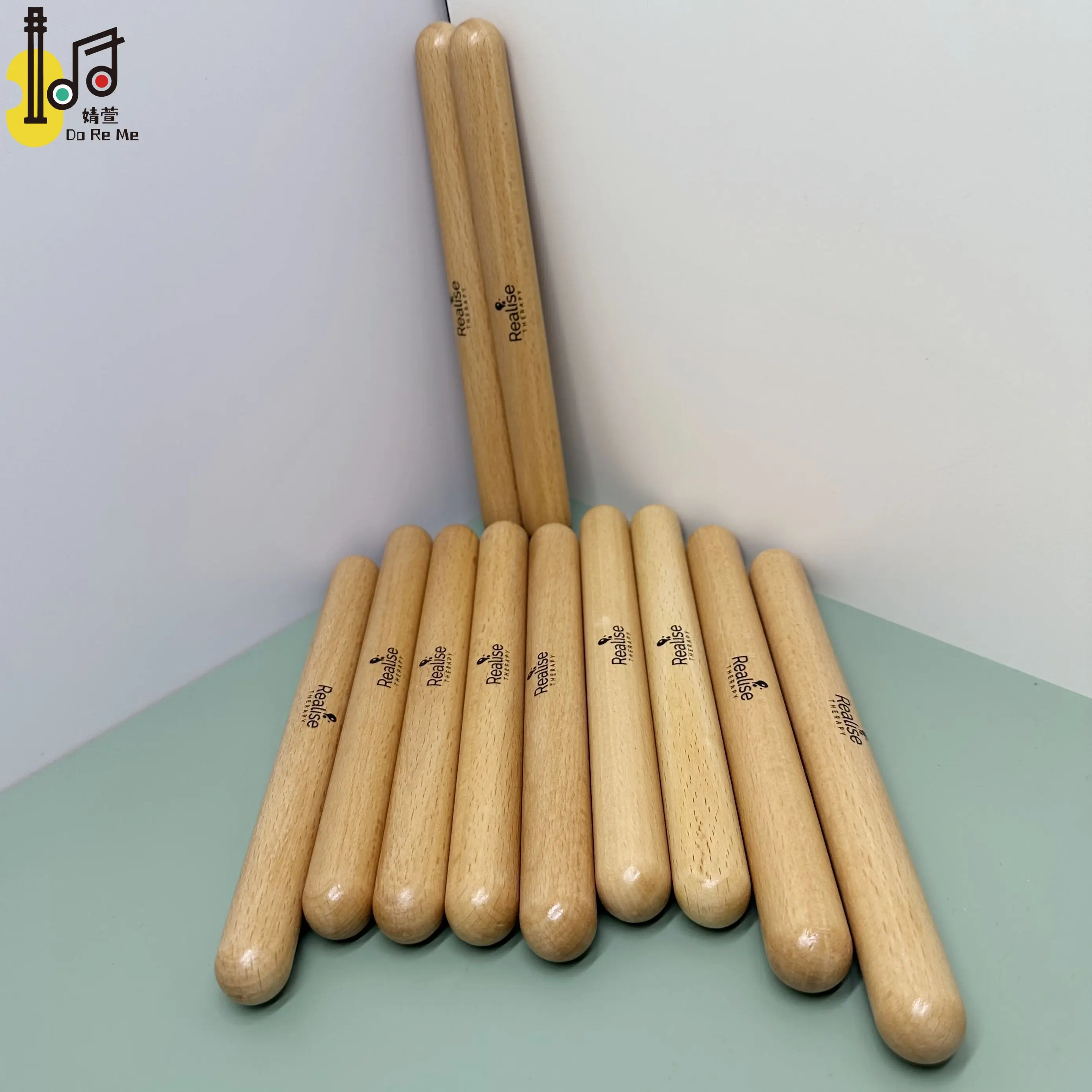 8inch Rhythem Stick Wood Claves Orff Wooden Material Musical Instrument ...