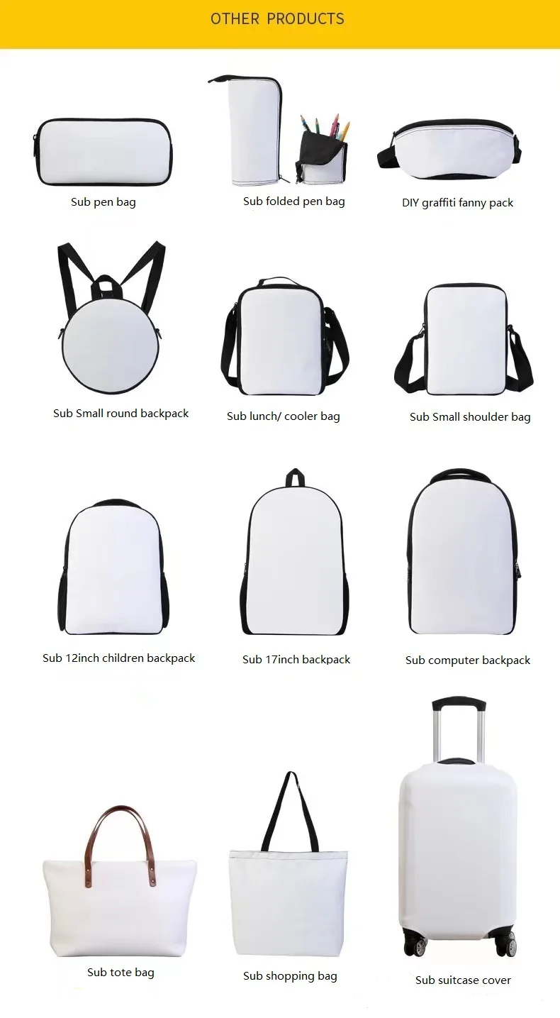 Sublimation School Bag,Sublimation Backpack,Big Size Blank Backpack For ...