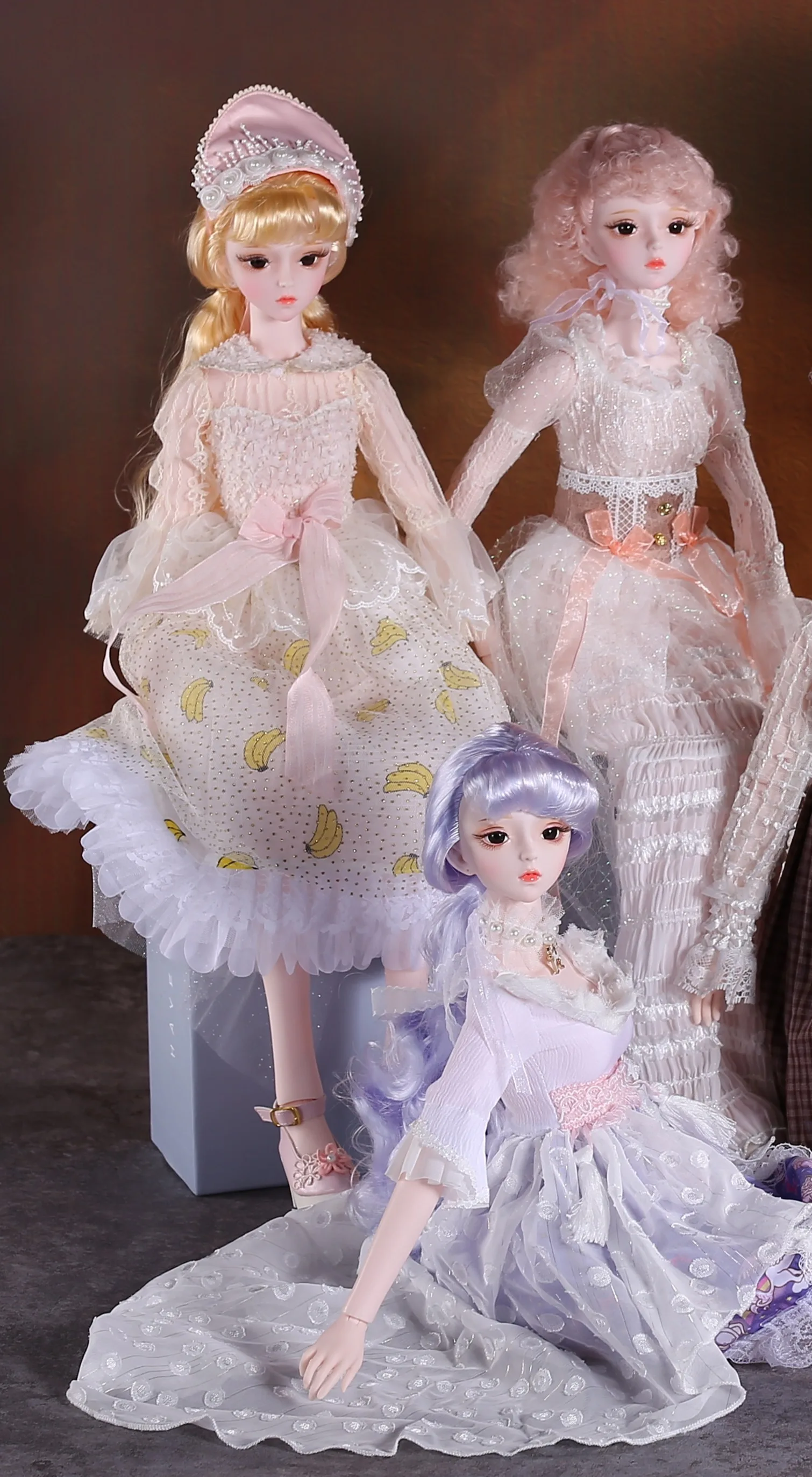 Dbs 60cm Dream Fairy Princess Doll 1/3 Bjd Mechanical Joint Body Hair ...