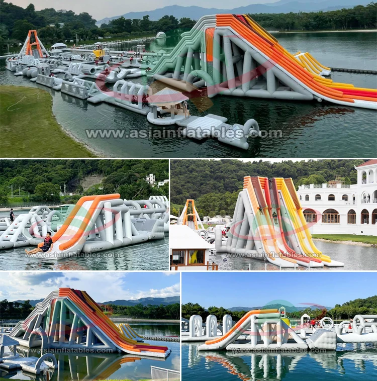Biggest Inflatable Floating Aqua Bounce Park for Lake
