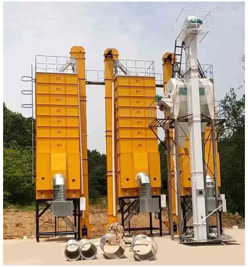 10T 30T Paddy Dryer Machine 0.5-1.2%/H Continuous Grain Dryer Large ...