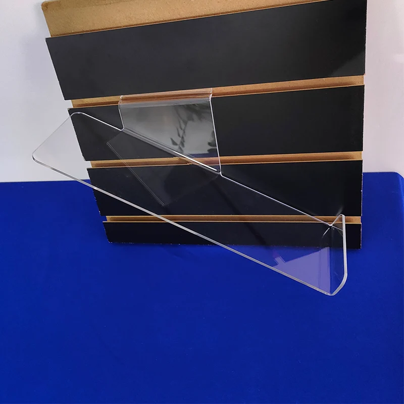 Clear Acrylic Slatwall Shelves - Durable & Stylish Storage