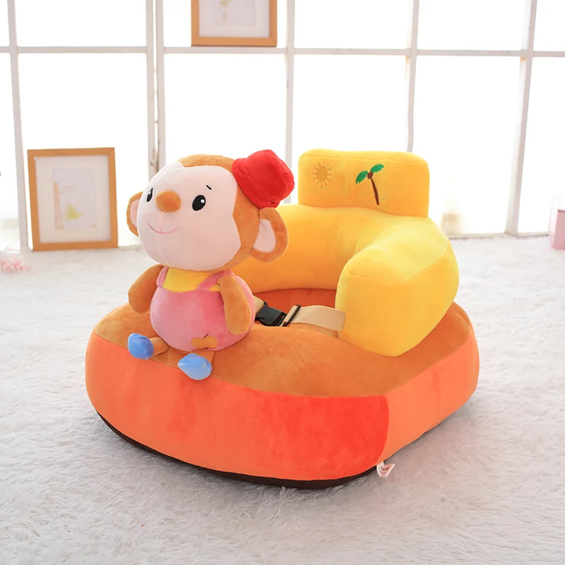 Cute Cartoon Lazy Sofa Plush Foldable Kids Sofa Backrest Armchair For ...
