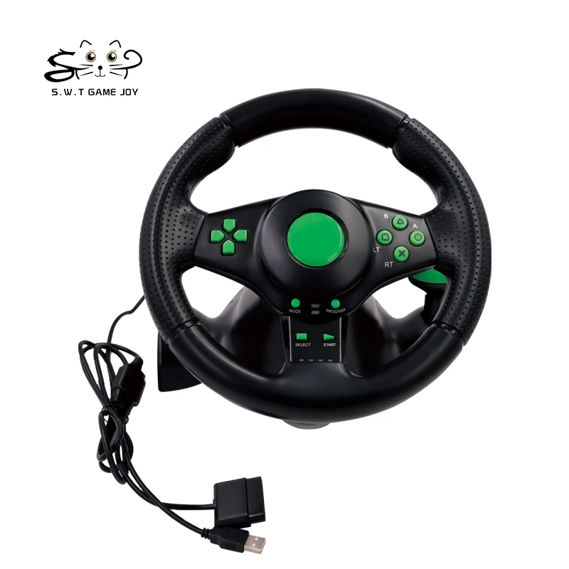 SWT Steering Wheel - Versatile Game Control for PS3, PS2, Xbox360, PC