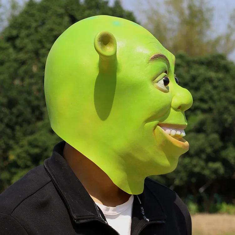 Monster Shrek Full Head Latex Mask - Halloween Fun
