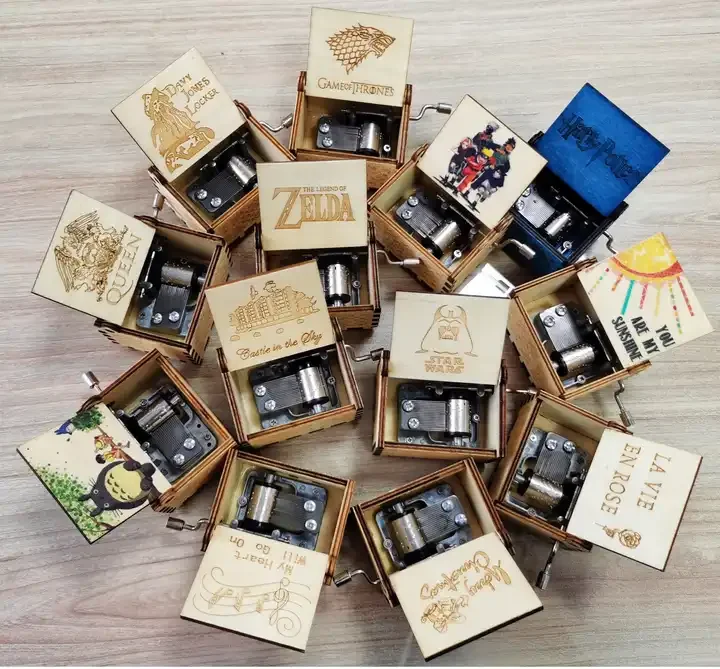 Ever Bright New Creative Music Box Classical Movie Music Box Wooden ...