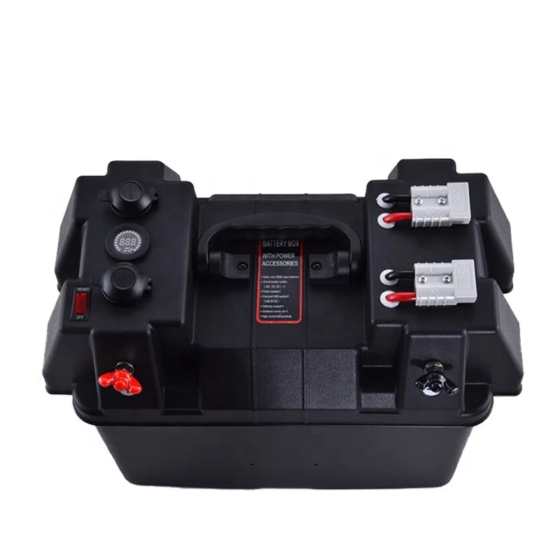 Hot Selling 12v Plastic Waterproof 12v Battery Box Camping Adventure ...