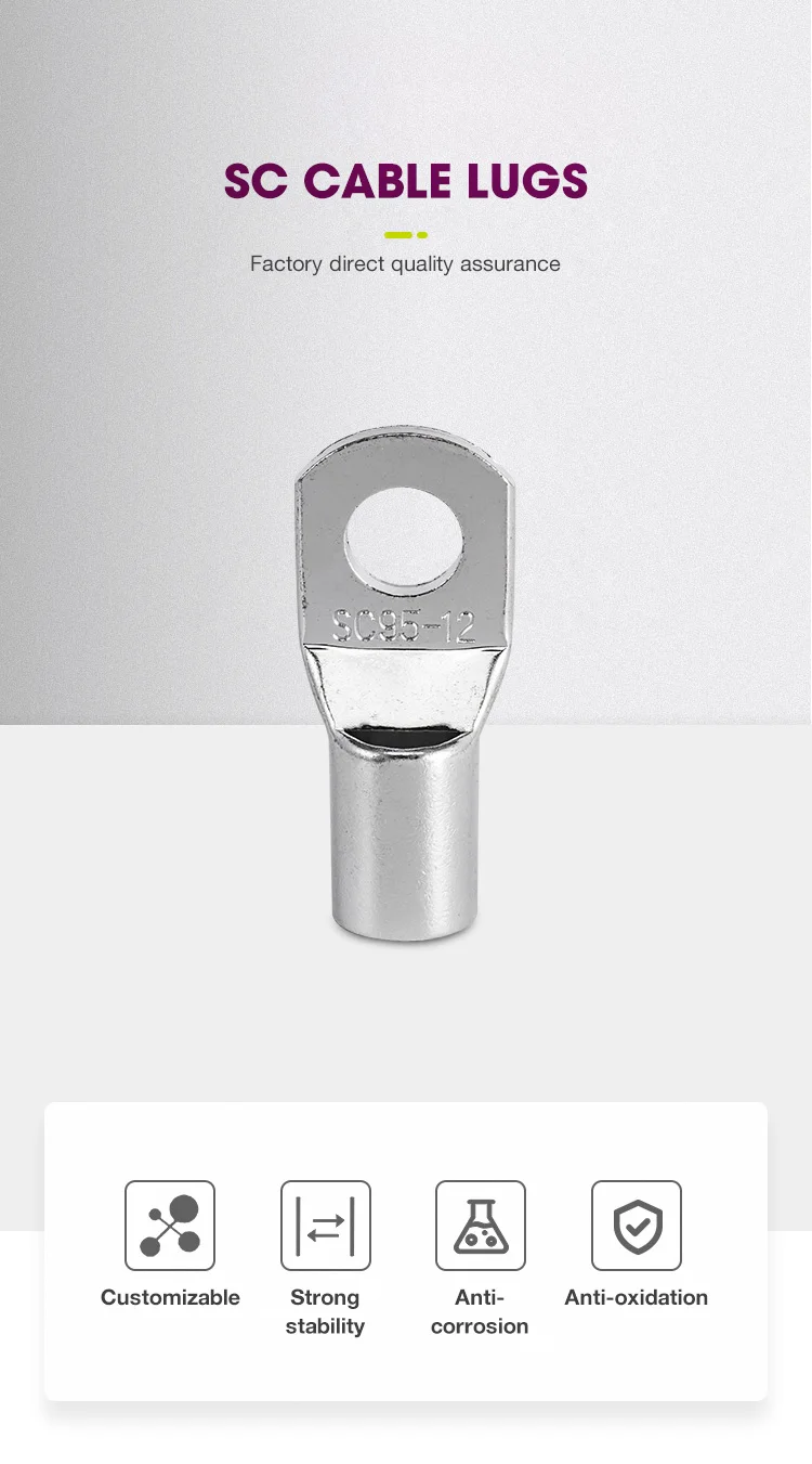 Wzumer Copper Sc Type Sc25-8 Standard Battery Iec Tin Plated ...