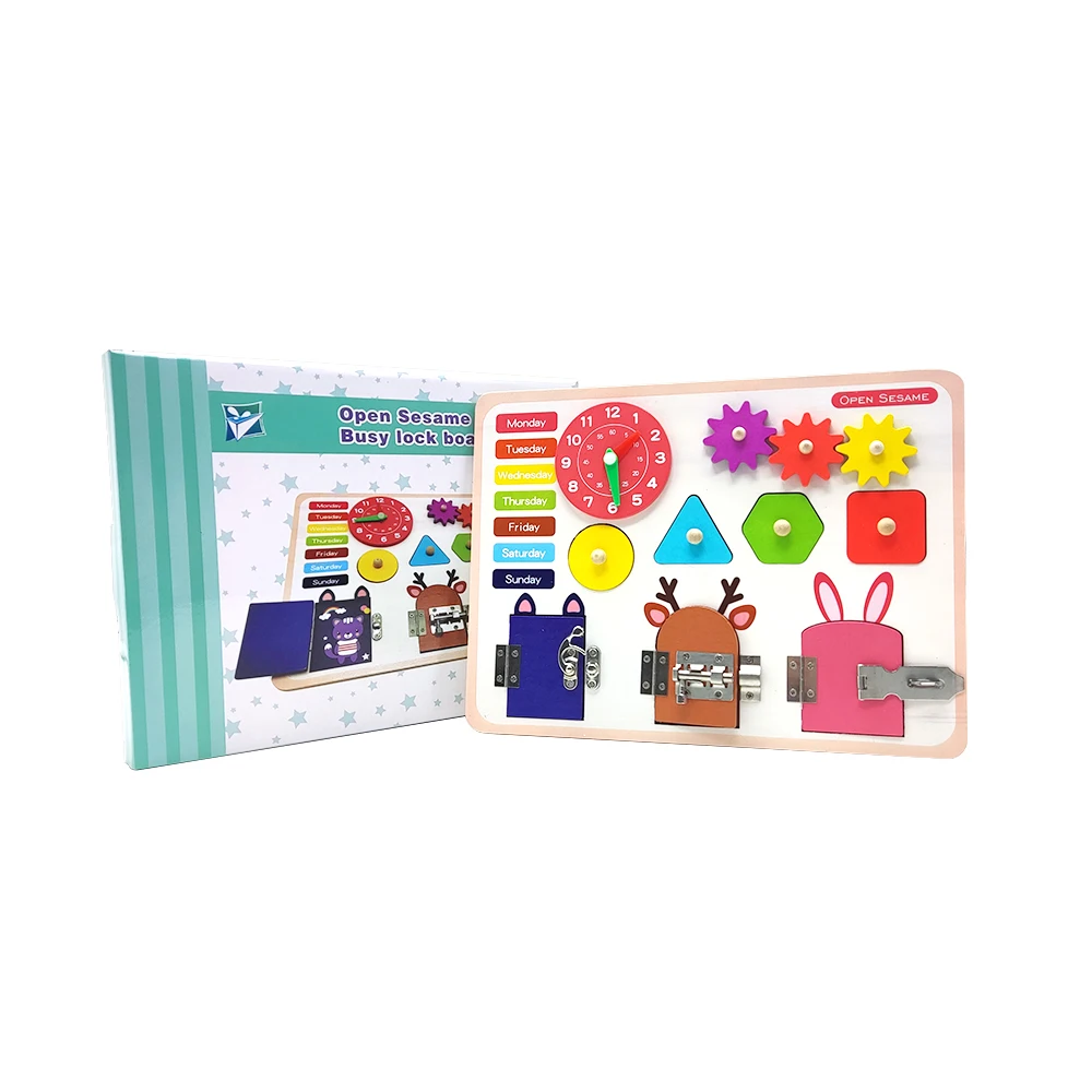 Elsas Educational Toy For Kids Learning Montessori Early Wooden Door ...