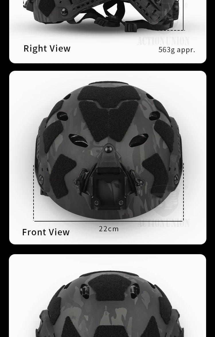 Action Union New Sf Fast Helmet Combat Super High Cut Multicam Tactical ...