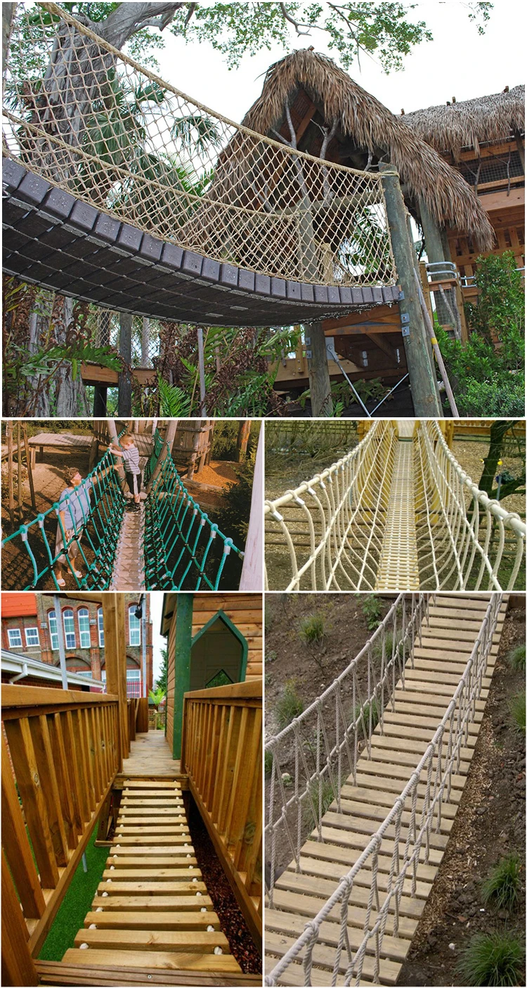 Hanlin Design Indoor Treehouse Playground - Wood Bridge