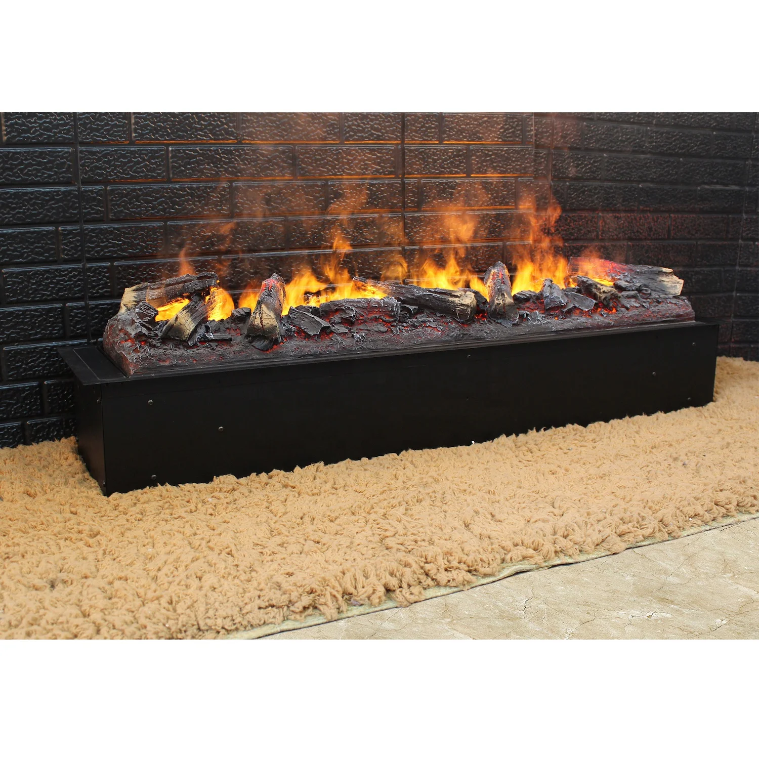 Water Mist Fire Effect - 1000 Log Set Version for Fireplace
