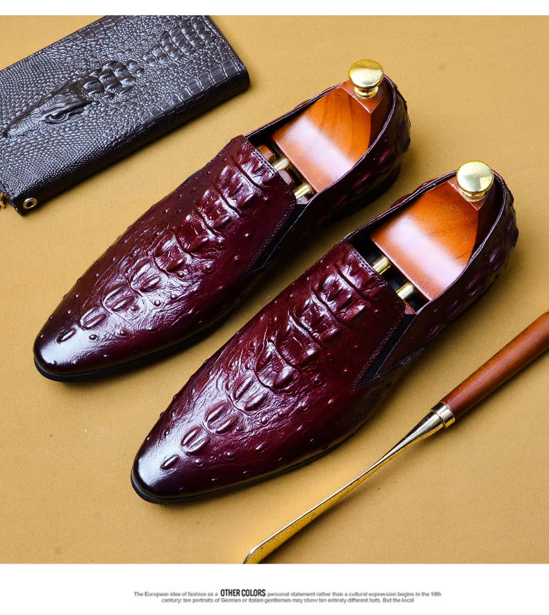 New Red Bottom Mens Leather Shoes - Stylish & Durable