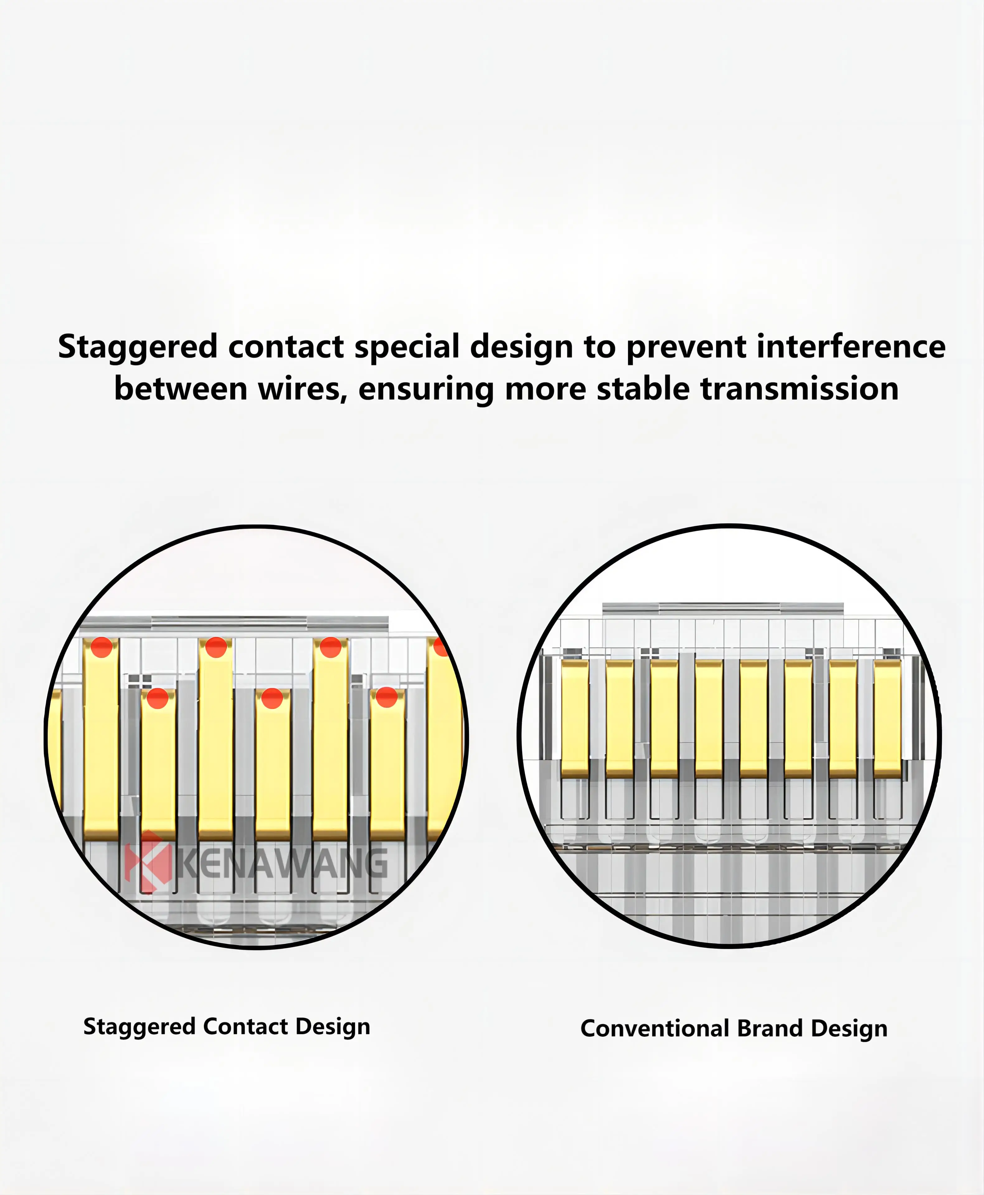 Crystal Head Keystone Jack Rj45 Connectors Unshielded/Shielded Ethernet ...