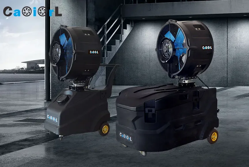 103 Gallon Powerful Oscillating Mobile Portable Misting Fan System ...