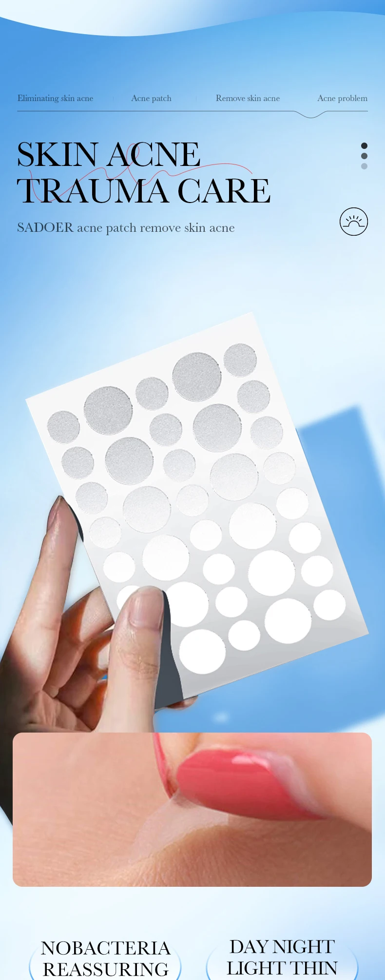 ZS Salicylic Acid Acne Pimple Patch Hydrocolloids Invisible Acne ...