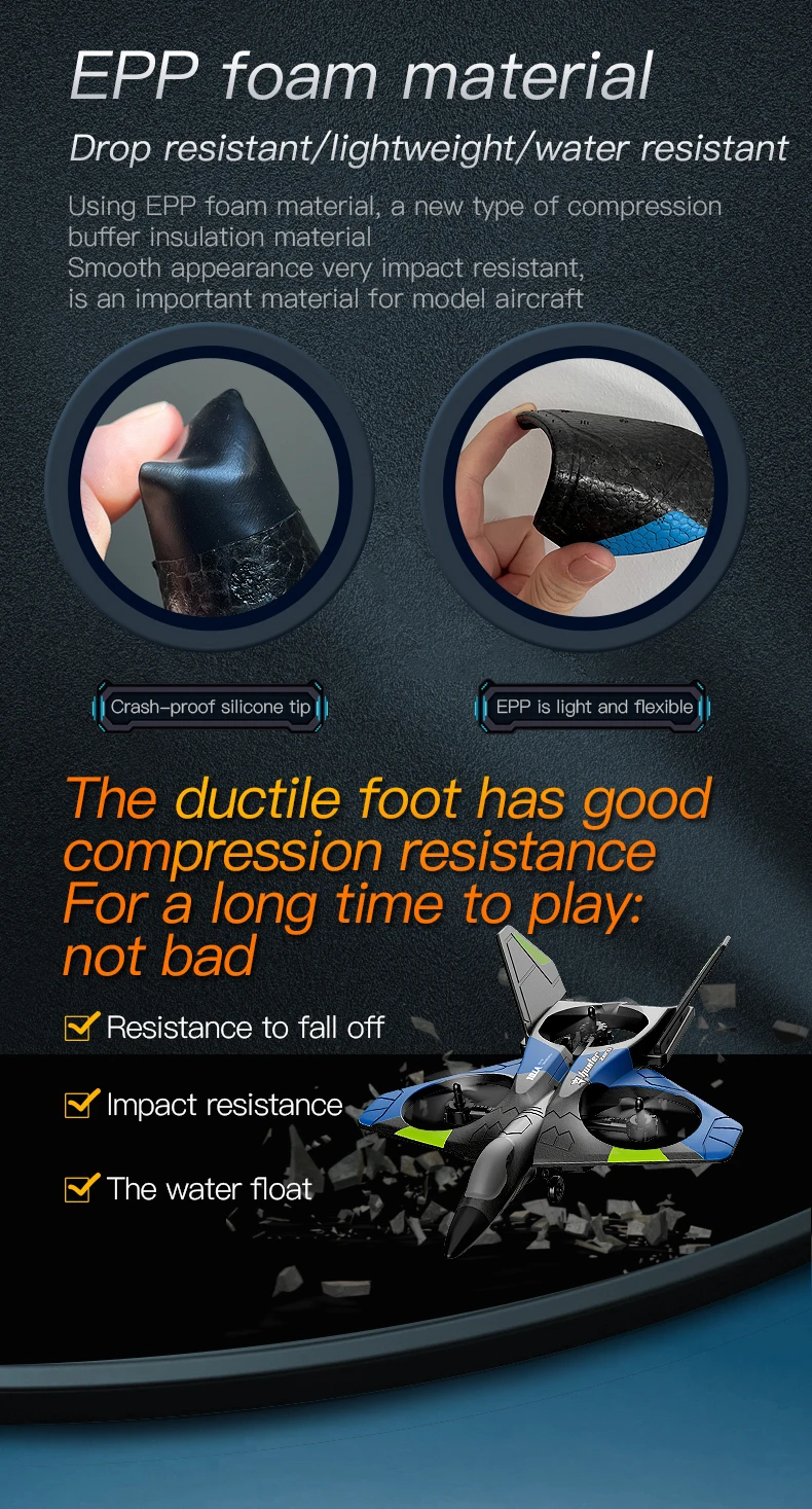 New V27 Rc Glider Remote Control Drones 4k Hd Camera Rc Airplane 6ch ...