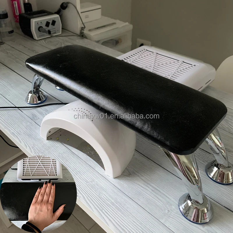 Leather Pink Nail Arm Rest Cushion - Professional Salon Tool