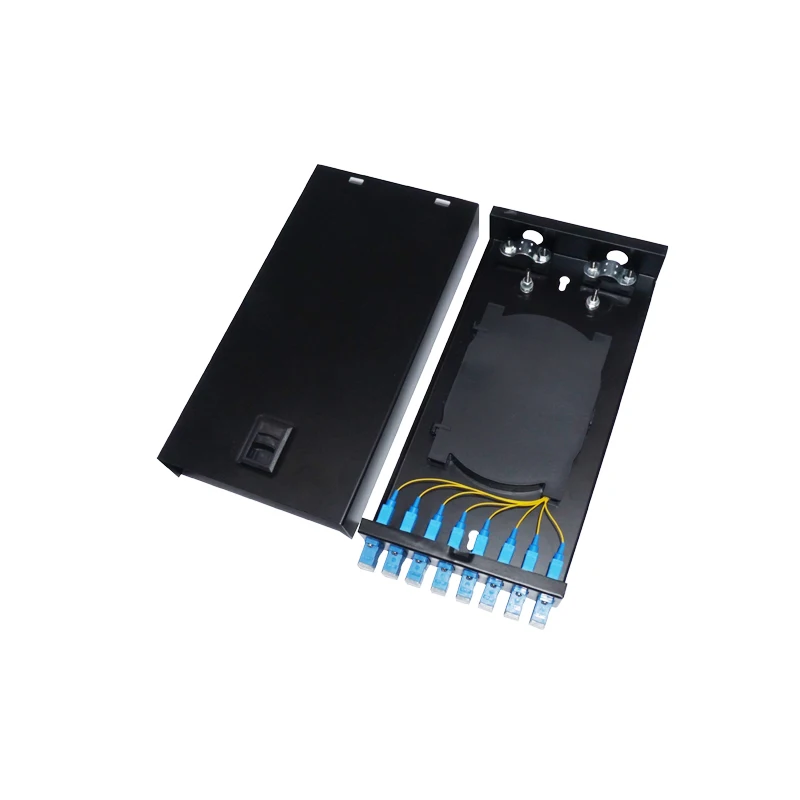 Mini Wall Mount Fiber Optic ODF 8 SC Port - FTTH Use