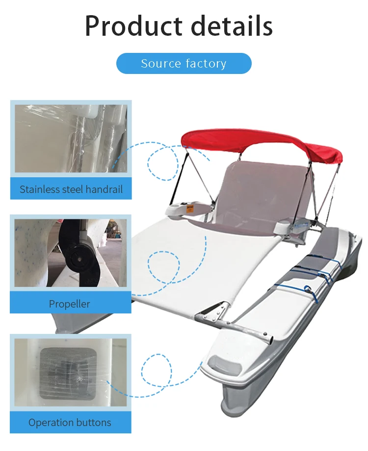 Electrically Powered PE Catamaran Leisure Boat Made of Durable ...