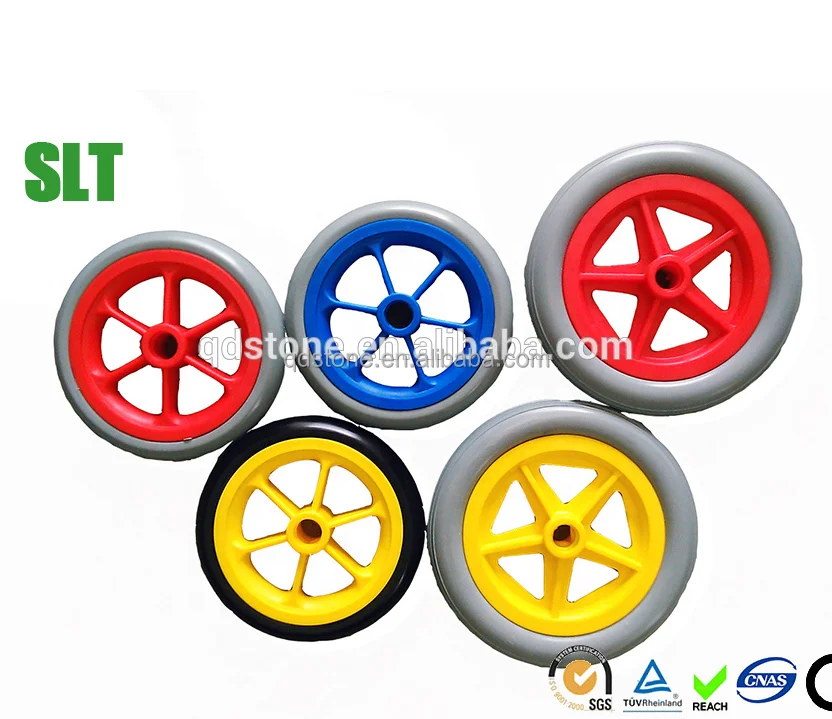 8 Inch Wheelchair Front Wheels - Durable Polyurethane Foam