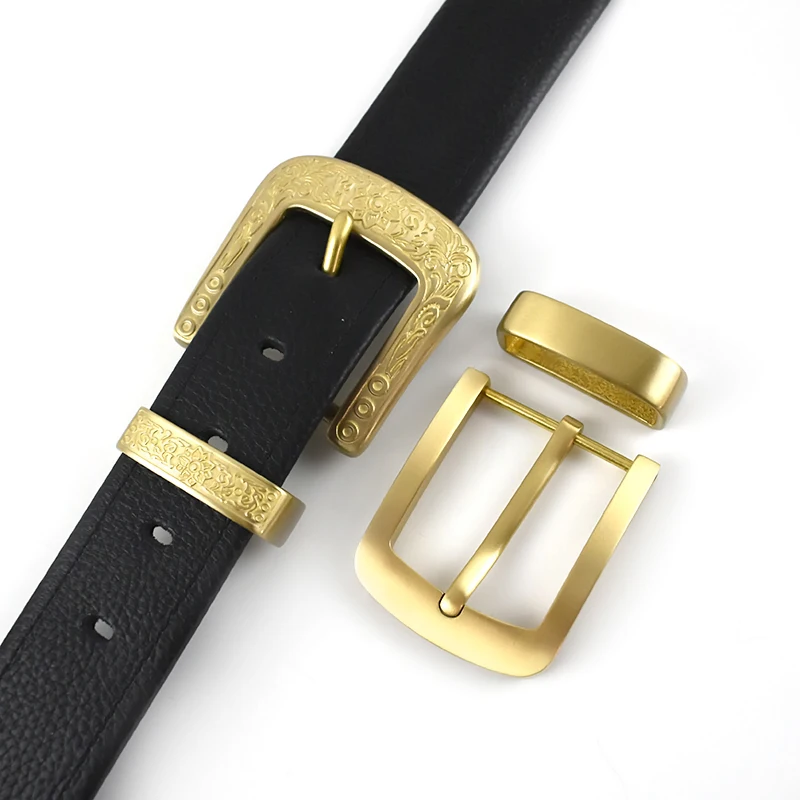 Deepeel YK014 40mm Solid Brass Belt Buckles - Garment Accessories