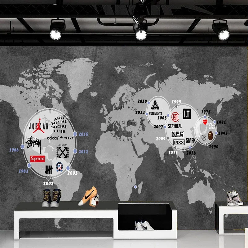 Foshan Custom Wallpaper World Map 3d Adhesive Wall Paper Mural| Alibaba.com