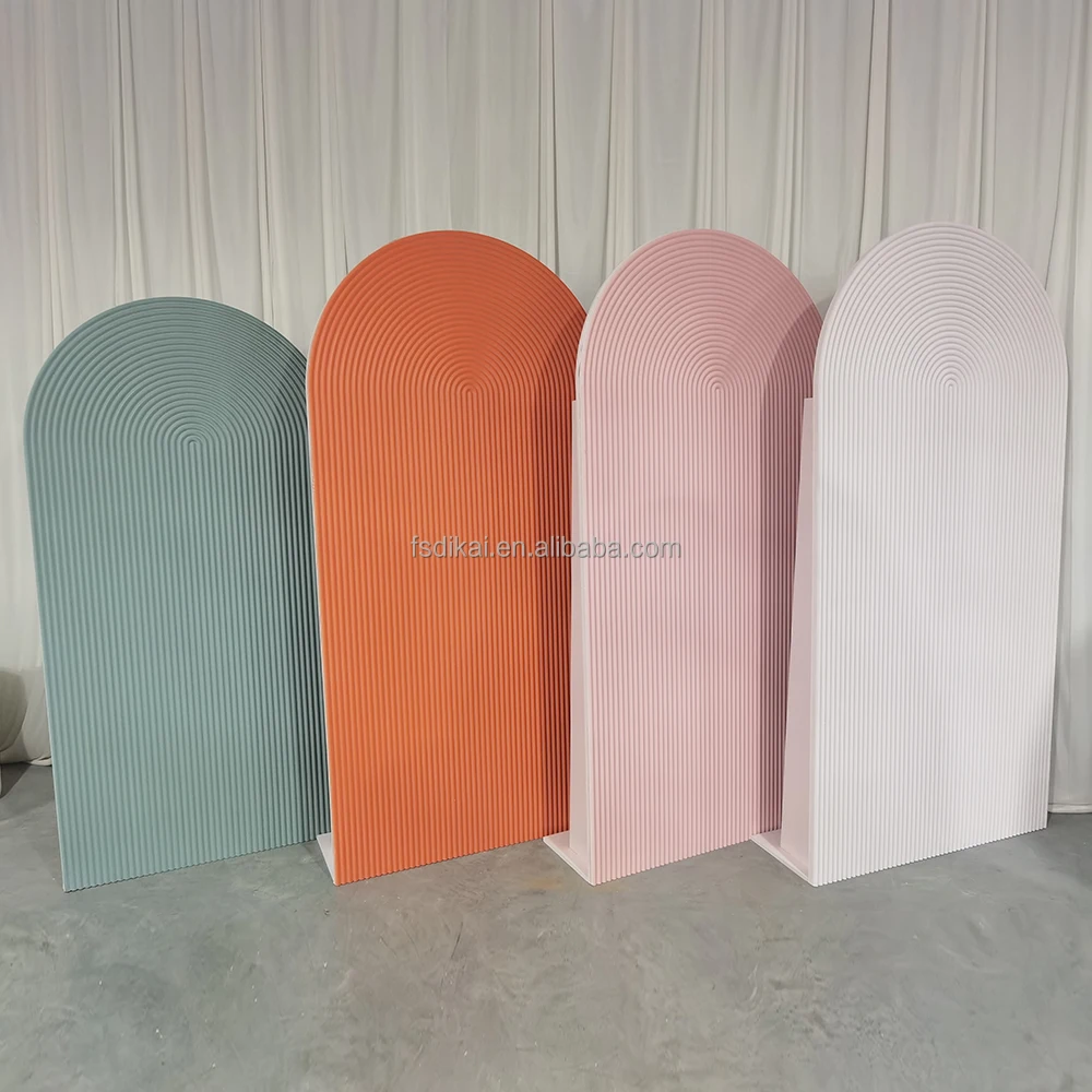 Colorful Gold Pvc Backdrop Panel Acrylic Arch Party Wedding Backdrop ...