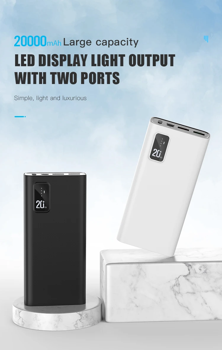 20000 Mah Power Bank Battery - Portable High Capacity Charger